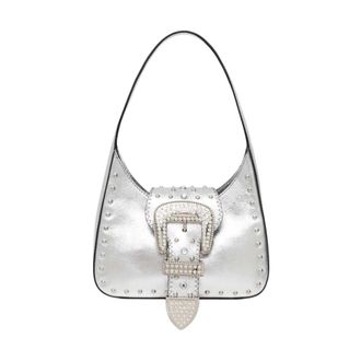 Moschino Mini Sac Bandouli&egrave;re - Femme - Sacs - Gris - Taille: ONE Size