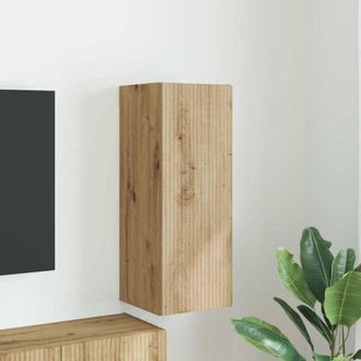 vidaXL vidaXL Meuble TV mural Ch&ecirc;ne artisan 30 x 31 x 80 cm Bois ding&eacute;nierie