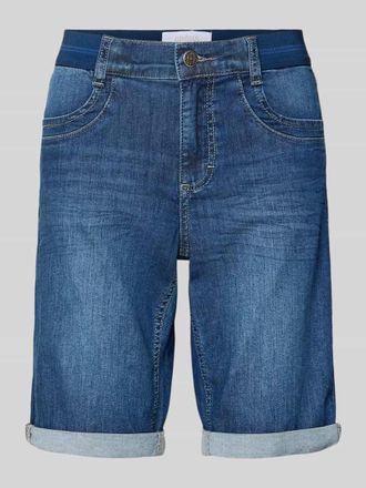Angels Jeansshorts mit Umschlag und elastischem Bund