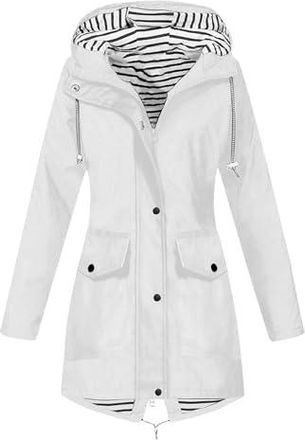 Generic Vestes dautomne et dhiver 2026 pour femmes, trois en une deux pi&egrave;ces, coupe-vent, veste de costume dalpinisme en plein air, blanc, XXL