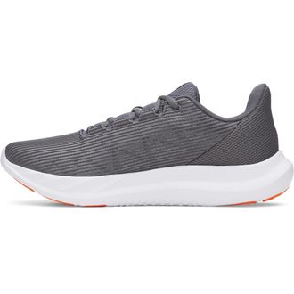 Under Armour Herren Charged Speed Swift, leichte Laufschuhe mit Mesh, Joggingschuhe mit robuster Gummisohle,Castlerock / Black / Team Orange,48.5
