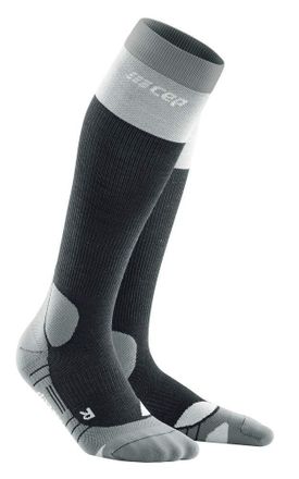 CEP HIKING LIGHT MERINO SOCKS REDESIGN für Damen | Lange Wandersocken mit aktivierender Kompression | Trekkingsocken für leichte Beine in Stonegrey/grey |