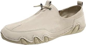 Generic Chaussures de conduite en cuir pour homme Chukka - Chaussures de sport confortables &agrave; enfiler pour les loisirs et la randonn&eacute;e, Kaki2., 39 1/3 EU