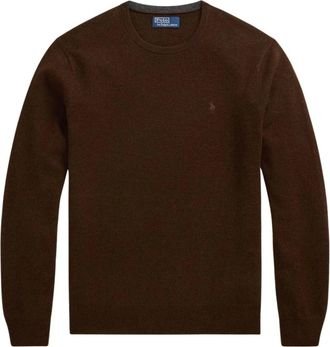 Polo Ralph Lauren Homme, Pulls, Brun, Taille: 2XL Pull en laine &agrave; col rond