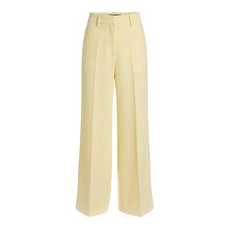 Fabiana Filippi Femme, Pantalons, Jaune, Taille: 40 FR Pantalon large
