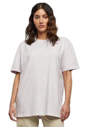 Build Your Brand T- Shirt surdimensionn&eacute; d&eacute;lav&eacute; &agrave; lacide pour Femme, Soft Lilac