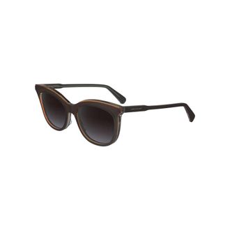 Longchamp Femme, Accessoires, Brun, Taille: ONE Size Lunettes de soleil rectangulaires en ac&eacute;tate