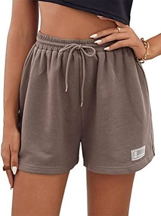 ORANDESIGNE Short Femme Pantalon de Survêtement Court Bermudas Sports Shorts Décontracté Dété Léger Shorts Dextérieur Randonnée Cycliste Running avec Poches Sweat