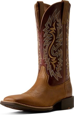 Ariat Mens Sport Colter Wide Square Toe Western Boots in Sorrel Crunch Roasted Chestnut, D Medium Width, Size 44.5, by Ariat