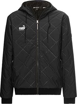 Puma WORK WEAR Veste de Travail avec Capuche - Veste dhiver - Isolation Thermique, respirabilité et imperméabilité - Noir - Taille 4XL