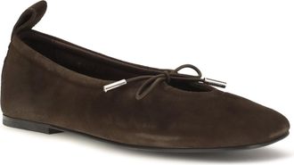 Alohas Goatskin Leather Ballerina Flat - Brown