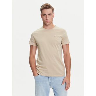 Tommy Jeans T-Shirt DM0DM04411 Beige Slim Fit