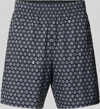 Lacoste Regular Fit Chinoshorts aus Baumwoll-Viskose-Mix Modell Aop Short Tenniscourt