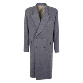 Uma Wang Single-Breasted Coats - - Coats - Herren - Grau - S