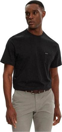 Guess Schwarzes Baumwoll-T-Shirt mit Logo - - Tops - Herren - Schwarzk - M