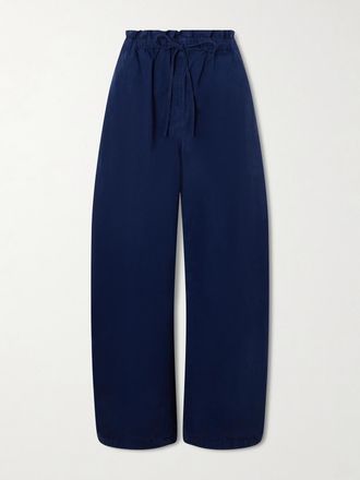 Polo Ralph Lauren Pantalon Large En Coton - Bleu
