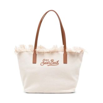 MC2 Saint Barth Femme, Sacs, Beige, Taille: ONE Size City Bag Mid Fringe