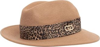 Liu Jo Chapeau Fedora - Femme - Accessoires - Beige - Taille: ONE Size