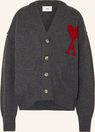 Ami Ami Paris Oversized-Strickjacke grau