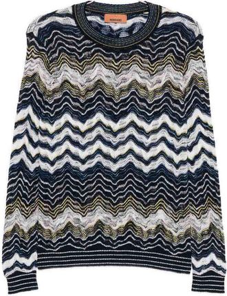 Missoni Rundhalspullover - Dunkelblau