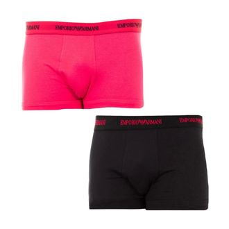 Emporio Armani Homme, Sous-v&ecirc;tements, Multicolore, Taille: S Pack-2 Boxers R&eacute;tro