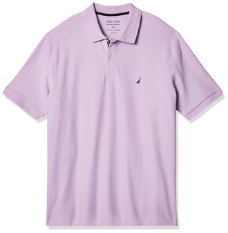 Nautica Herren Klassische Passform, Kurz&auml;rmelig, Solides Performance-Deck-Poloshirt Polohemd, Lavendel, 3X-Gro&szlig;