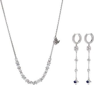 Emporio Armani Collier et boucles doreilles en argent sterling pour femme, ensemble