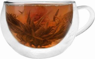 Nerthus Kitchenware FIH 289 Espressotasse, doppelwandig, Glas, 15 x 8 x 7.5 cm, 2 Stück