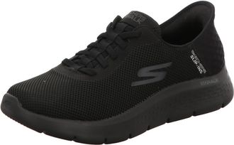 Skechers Herren Go Walk Flex Up Hands Free Slip-ins Sneaker, Schwarz/Schwarz, 45.5 EU Weit