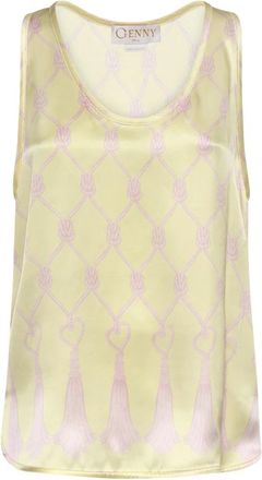 Genny Femme, Tops, Jaune, Taille: 40 FR D&eacute;bardeurs