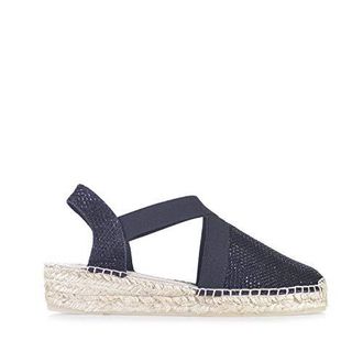 Toni Pons Espadrille Vegan pour Femme en Tissu - VELINO Noir, 37 EU