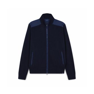 Paul & Shark Homme, Pulls, Bleu, Taille: XL Cardigan Zipp&eacute; en Coton et Lin