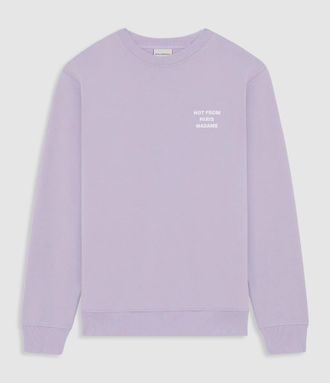 Dr&ocirc;le de Monsieur Sweatshirt Slogan Lavander