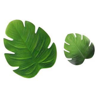 Artibetter BESPORTBLE 2 St&uuml;ck Eva Tischsets und Tassenuntersetzer mit Schildpattmuster W&auml;rmeisolierend rutschfest f&uuml;r Westliche Gerichte und Sommerpartys Palmenb