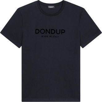 Dondup Homme, Tops, Noir, Taille: L Girocollo T-shirt