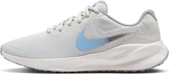Nike Nike Revolution 7 Straßenlaufschuh für Damen, Photon Dust/Mtlc Pewter-Psychic Blue, FB2208-013, 37.5 EU (W 6.5 US)