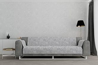 Italian Bed Linen Glamour rutschfest Sofa Abdeckung, Hell grau, 4 Plätze