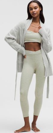 lululemon Legging Softy Suedey &agrave; taille crois&eacute;e pour Femmes - 64 cm - Vert/Blanc/Pastel - Taille 10