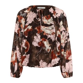 Inwear Mason V-Ausschnitt Bluse - - Blouses & Shirts - Damen - Mehrfarbig - XL