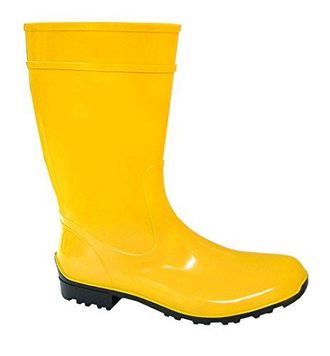 Lemigo ILSE Bottes de pluie en caoutchouc pour femme Jaune PVC, jaune, 38 EU