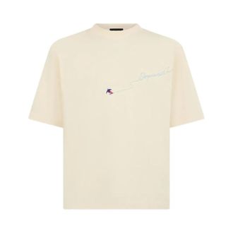 Dsquared2 T-shirt coupe ample Snowy Dream - Homme - Tops - Beige - Taille: XL