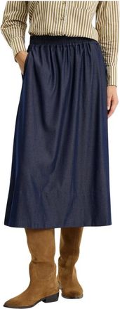 In Front IN Front, Femme, Jupes, Bleu, Taille: 40 FR Midi Skirt