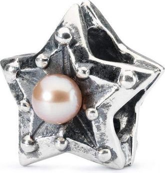 Trollbeads Damen-Bead Stern der Leidenschaft 925 Silber Perle rosa - TAGBE-00226
