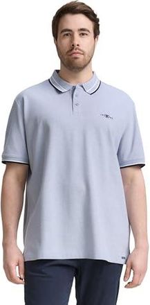 Tom Tailor 1047013 Polo, 37680-Dove Blue White Two Tone Pique, 5XL Homme