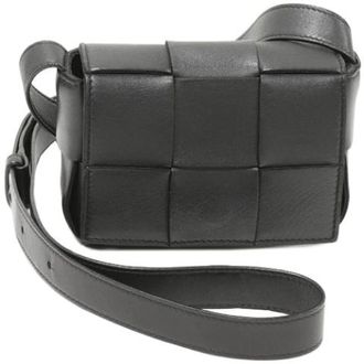 Bottega Veneta Pre-owned Leder Schultertasche - - Pre-owned - Damen - Schwarzk - ONE SIZE