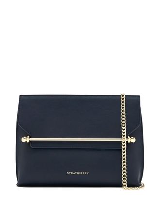 Strathberry Stylist Clutch mit Kettenriemen - Blau