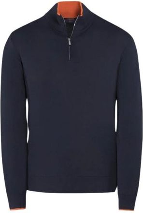 Moorer Homme, Pulls, Bleu, Taille: M Pull l&eacute;ger en maille