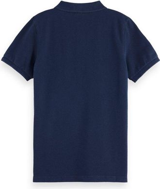 Scotch & Soda Poloshirt Jungen Poloshirt Baumwolle - Kurzarm Shirt blau/wei&szlig;