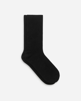 Arket Gerippte Socken Aus Supima-Baumwolle -Schwarz
