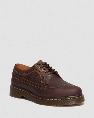 Dr. Martens 3989 Crazy Horse Leder Brogues in Braun, Gr&ouml;&szlig;e: 36